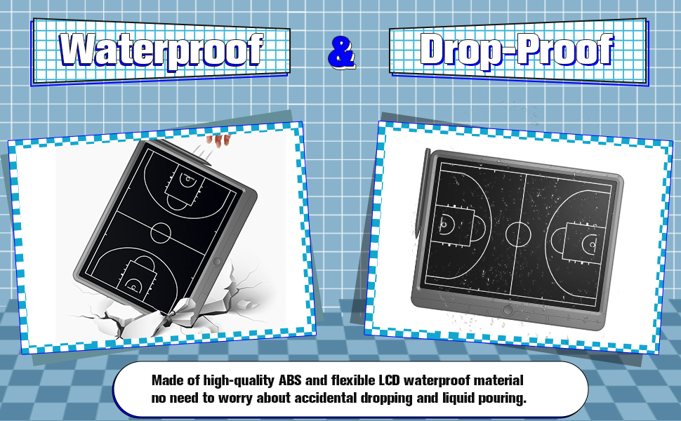 GIGART Basketball Coaching Board, 15" LCD Basketball Tactical Board ...