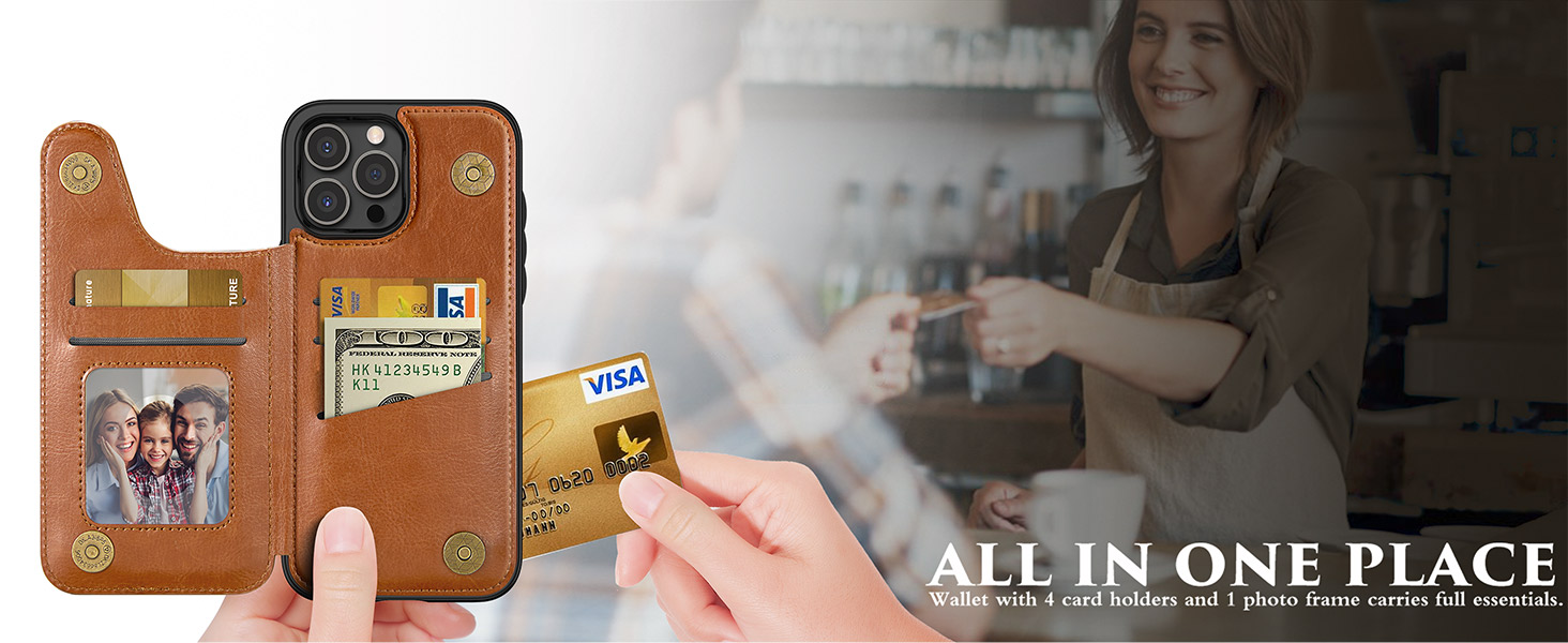 Amazon.com: LOHASIC Wallet Case for iPhone 15 Pro Max, 5 Card Holder, Safe RFID Blocking ...