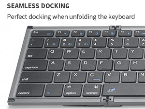 Amazon.com: ZenRich Foldable Bluetooth Keyboard, Full Size Wireless Tri-Folding Portable ...