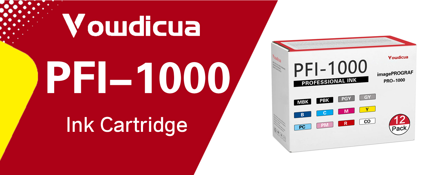 Amazon.com: PFI-1000 Ink Cartridges - High Capacity Compatible for Canon imagePROGRAF PRO 1000 ...
