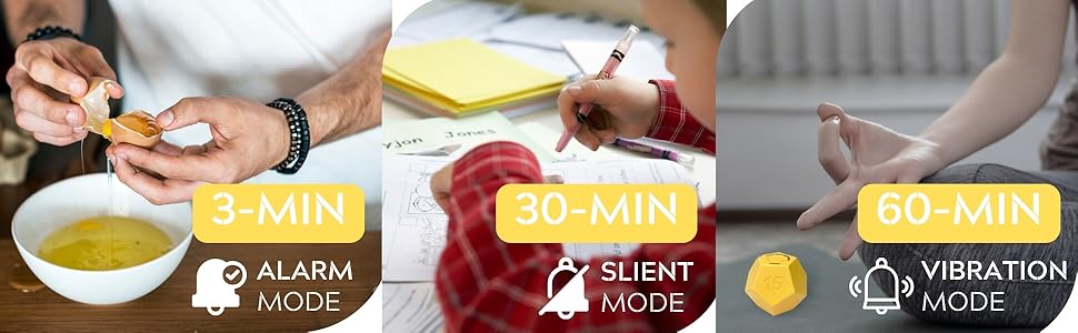 Shptdjtic Rotating Pomodoro Timer Desk Rechargeable Productivity Timer Shower Timer Waterproof