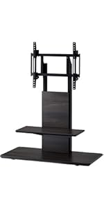 Amazon | ハヤミ工産 テレビスタンド 自立型 55V型まで対応 キャスター付 ブラック KF-950 | ハヤミ | テレビ壁掛け用部品