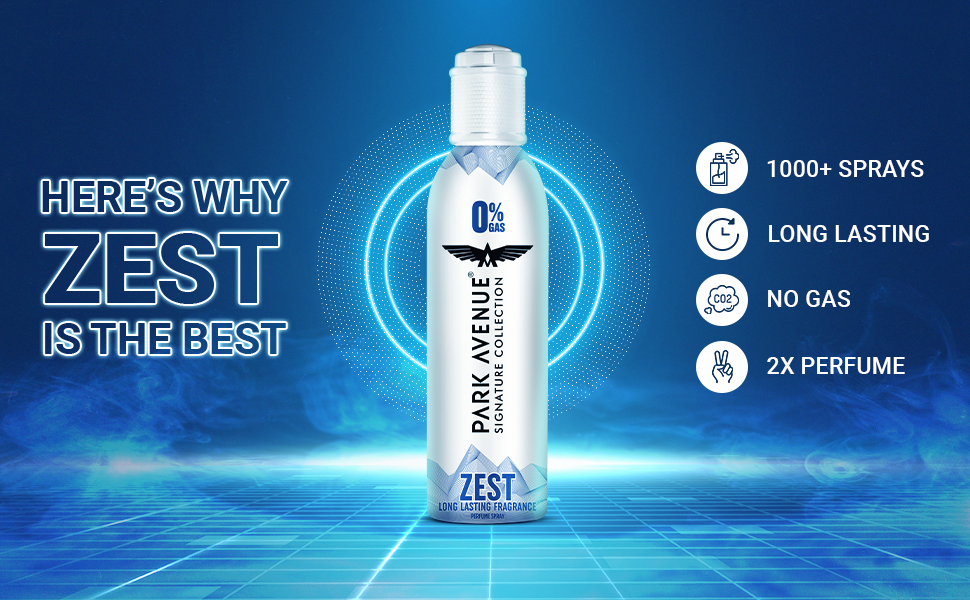 Buy Park Avenue Men Zest No Gas Liquid Fresh Scent Perfume Spray 120 Ml Online at Low Prices in ...