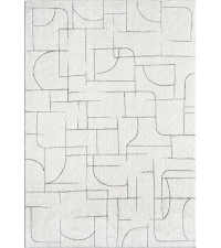 Amazon.com: Abani Cozy Cream Area Rug for Living Room, Bedroom - Swirl Waves Pattern - 5' x 8 ...