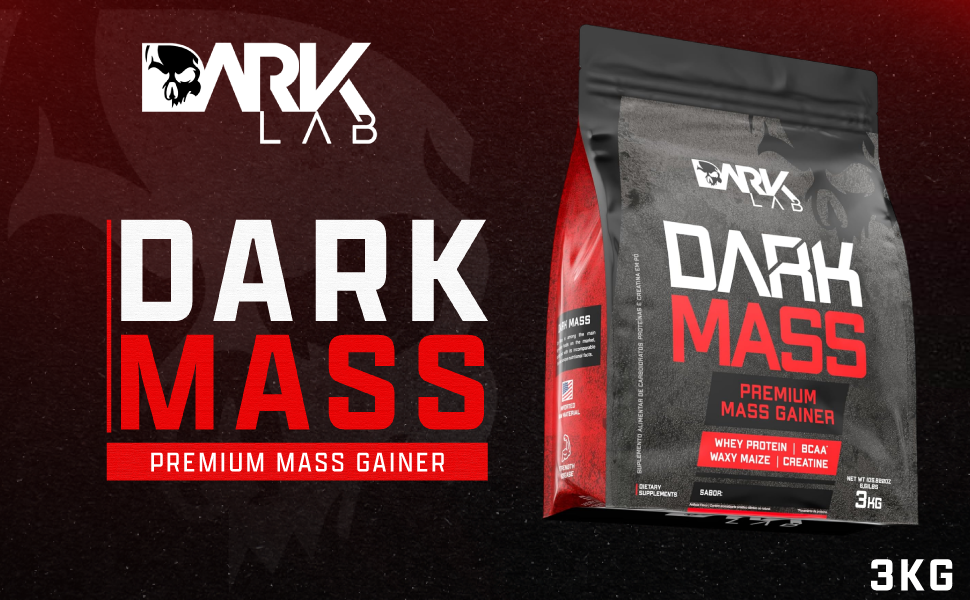 Hipercalórico Dark Mass 3Kg Dark La (3KG, Baunilha) | Amazon.com.br