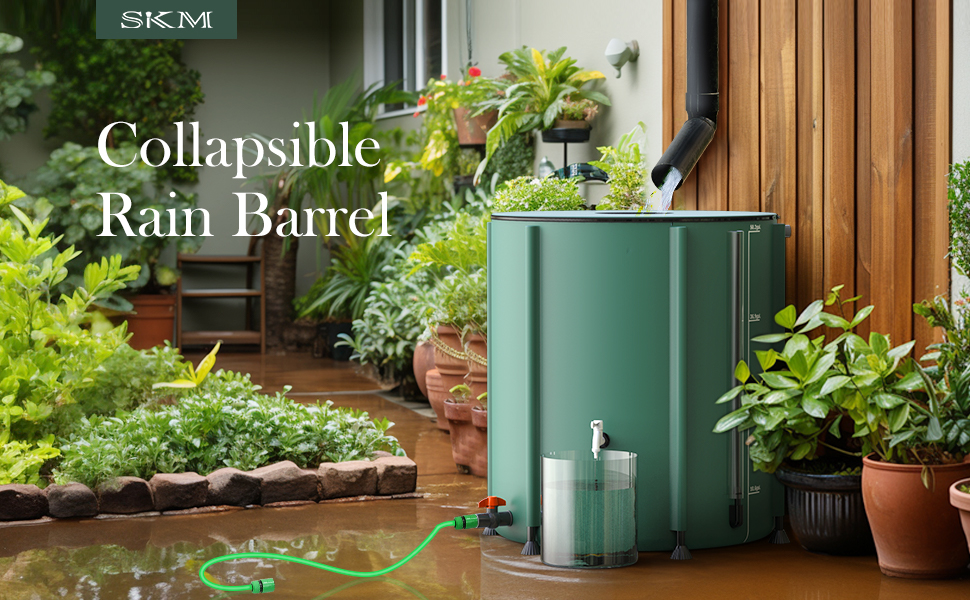 Amazon.com : Rain Barrels to Collect Rainwater from Gutter, 53 Gallon ...