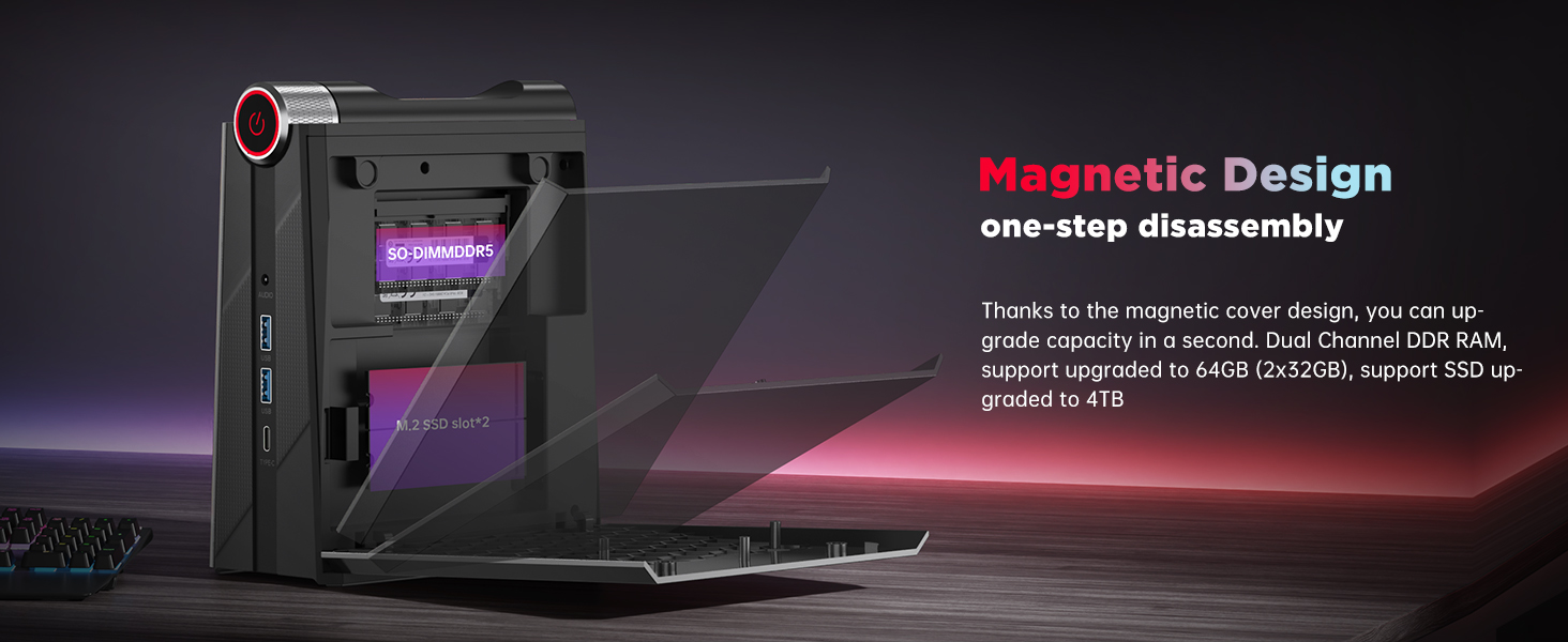 Amazon.com: ACEMAGIC AM08Pro Mini Gaming PC Ryzen 9 6900HX+ AMD Radeon 680M (up to 4.9GHz) Mini ...