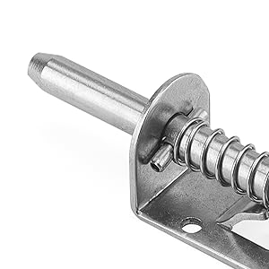 SENJEOK 8 Pack 5 Inch Spring Loaded Latch Pin, Silvery Metal Spring ...