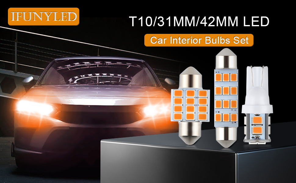 Amazon.com: iFunyLED 24 Pieces Dome Light LED Car Interior Bulb Kit Set ...