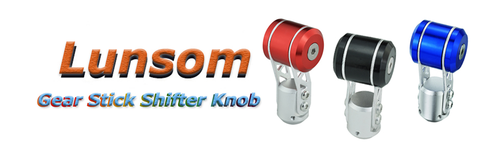 Amazon.com: Lunsom T-Shape Aluminum Alloy Blue Gear Shift Knob, Fit Most Auto Manual ...