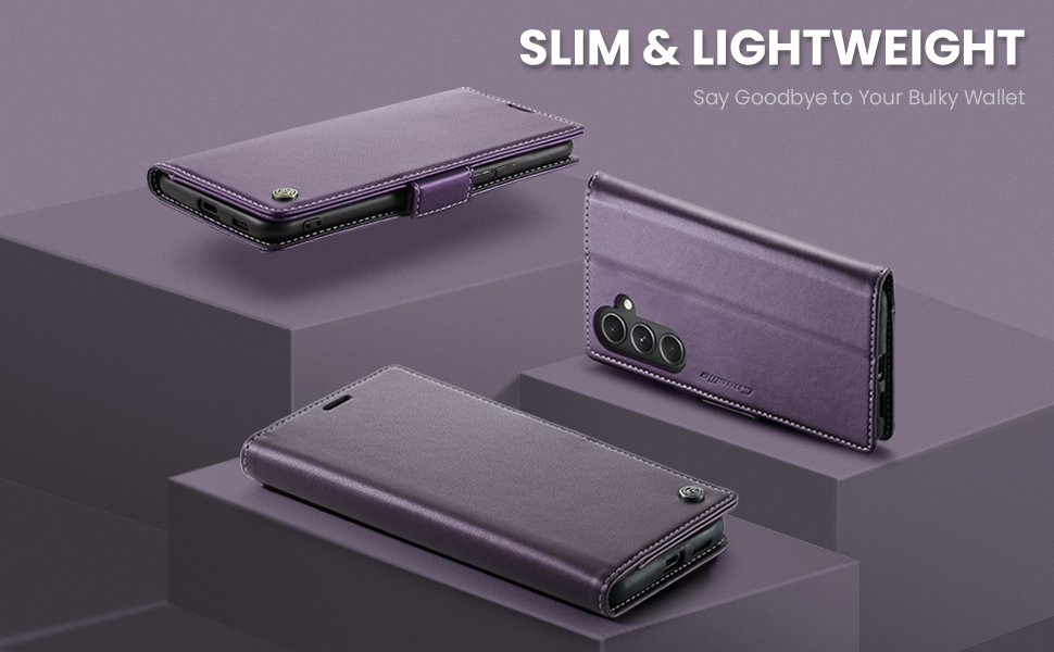 Amazon.com: FCOZCKLOM Compatible with Samsung Galaxy S23FE Wallet Case with RFID Blocking Card ...