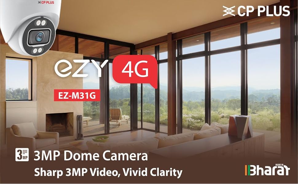 Buy CP PLUS 3MP Indoor Dome CCTV Camera | 4G SIM-Based Wireless Security Camera | Human & Motion ...