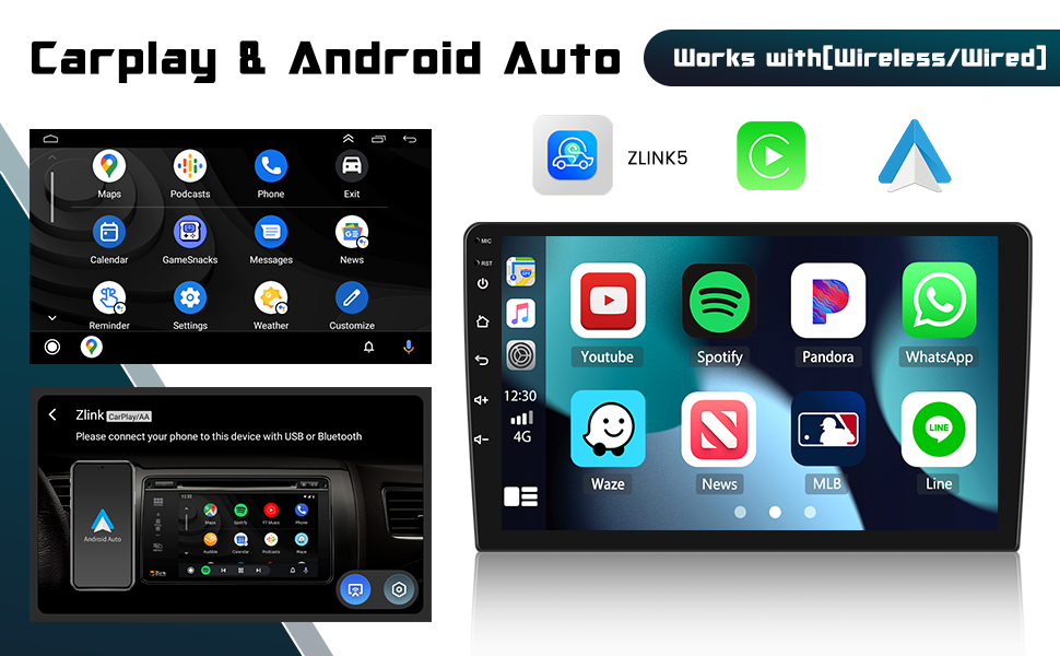 Amazon.com: Hikity for KIA Forte Cerato K3 2013-2018 Android Car Stereo Radio with Wireless ...