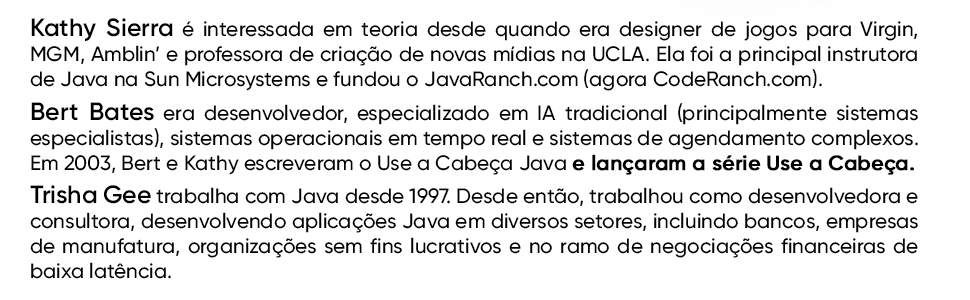 Use a Cabeça Java – 3ª Edição: Guia do Aprendiz Para Programação no ...