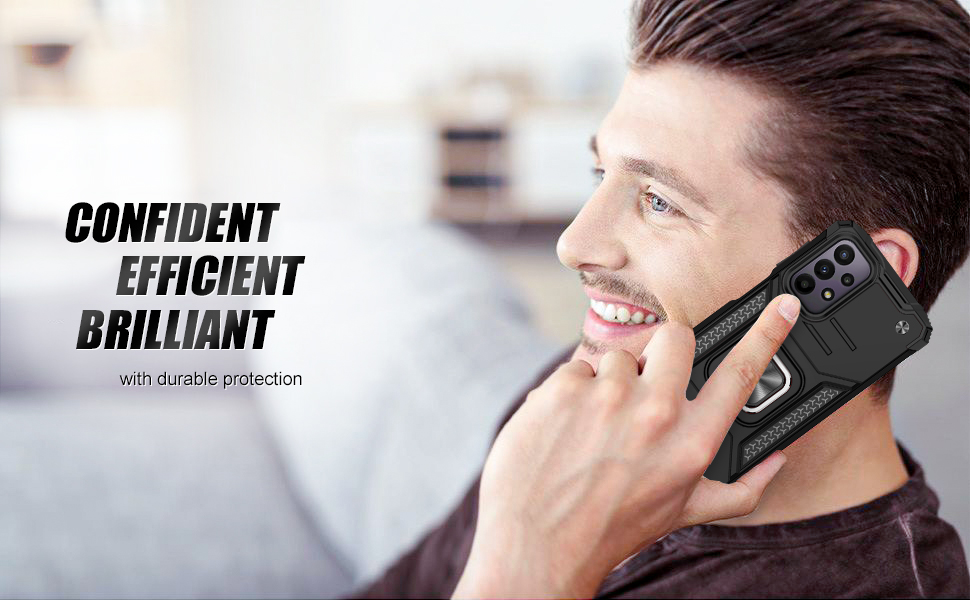 LeYi for Samsung Galaxy A23 4G/5G Phone Case and 2 Tempered Glass Screen Protector + 2 Camera ...