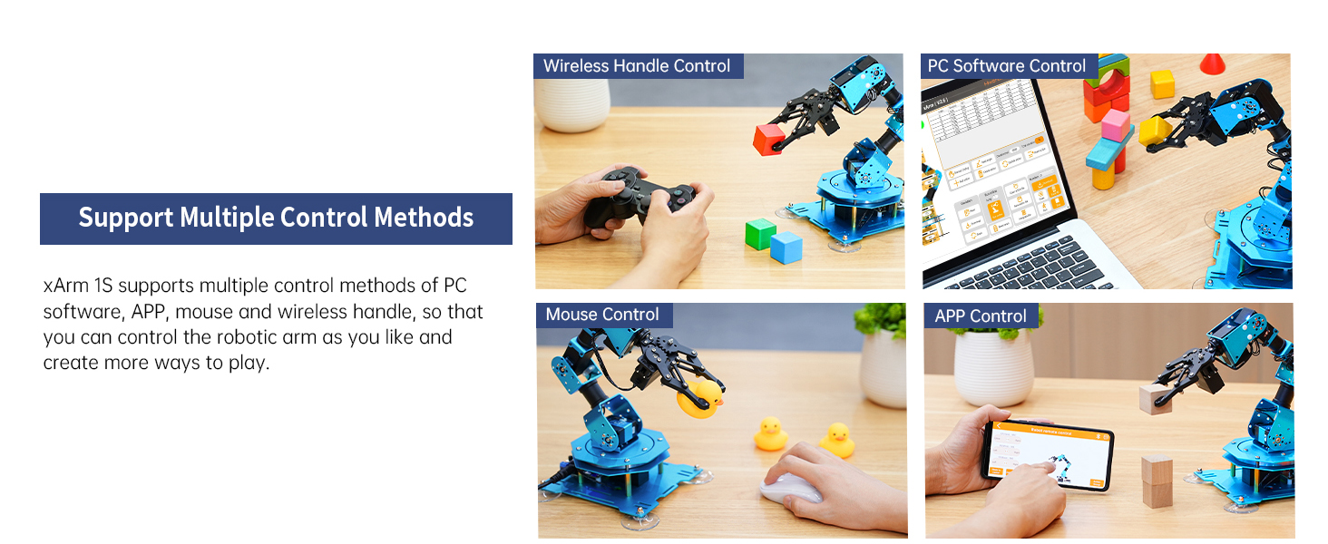 Amazon.com: LewanSoul xArm 1S Programming Desktop Robotic Arm with ...