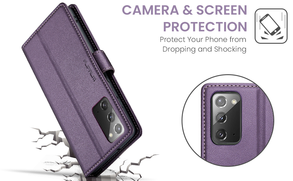 Amazon.com: FLIPALM for Samsung Galaxy Note 20 5G Wallet Case with RFID Blocking Credit Card ...