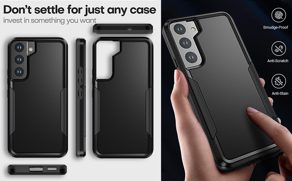 Amazon.com: for Samsung Galaxy S22 Case, Galaxy S22 Case with HD Screen Protector [Military ...