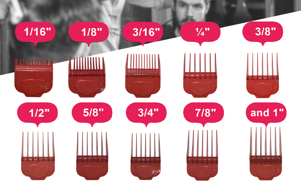 Amazon.com: Magnetic Clipper Guards Guide Comb 10pcs Set Compatible ...