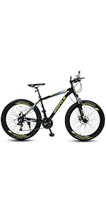 Buy Vaux Battle 518 Gear Cycle for Men 26T with Alloy Frame & 21 Speed Shimano Gears,26inch MTB ...