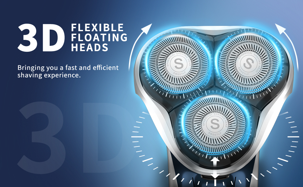 Amazon.com: SweetLF Electric Shavers for Men(Plus 3 Blades),Electric ...