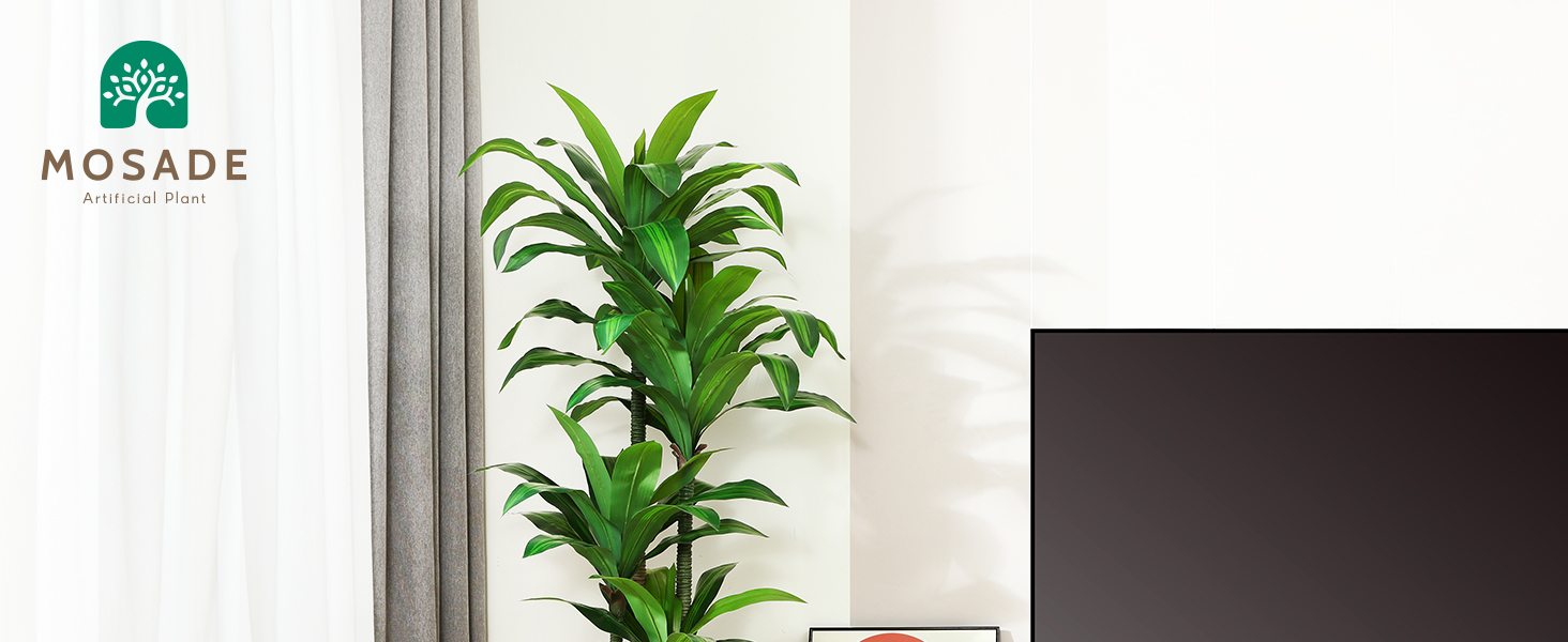 Amazon｜MOSADE 竜血樹 プレミアム 光触媒 フェイクグリーン ※鉢は取り外し不可 人工 観葉植物 観葉樹 フェイク 造花 室内 大型 簡単保养 水やり不要 害虫駆除不要 室内、家庭 ...