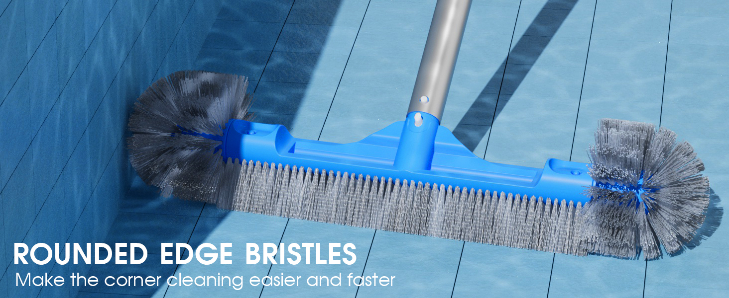 Amazon.com: TidyMister Pool Brush for Cleaning Pool Walls, 20'' Heavy ...
