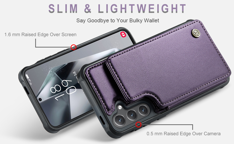 Amazon.com: Vinich for Samsung Galaxy S24 Case with Card Holder, for Samsung S24 Wallet Case for ...