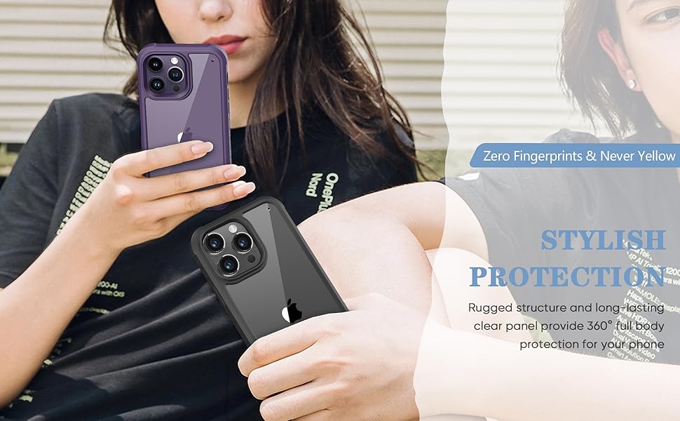 Amazon.com: BANLEA for iPhone 14 Pro Max Full Body Protective Case Built-in Screen Protector ...