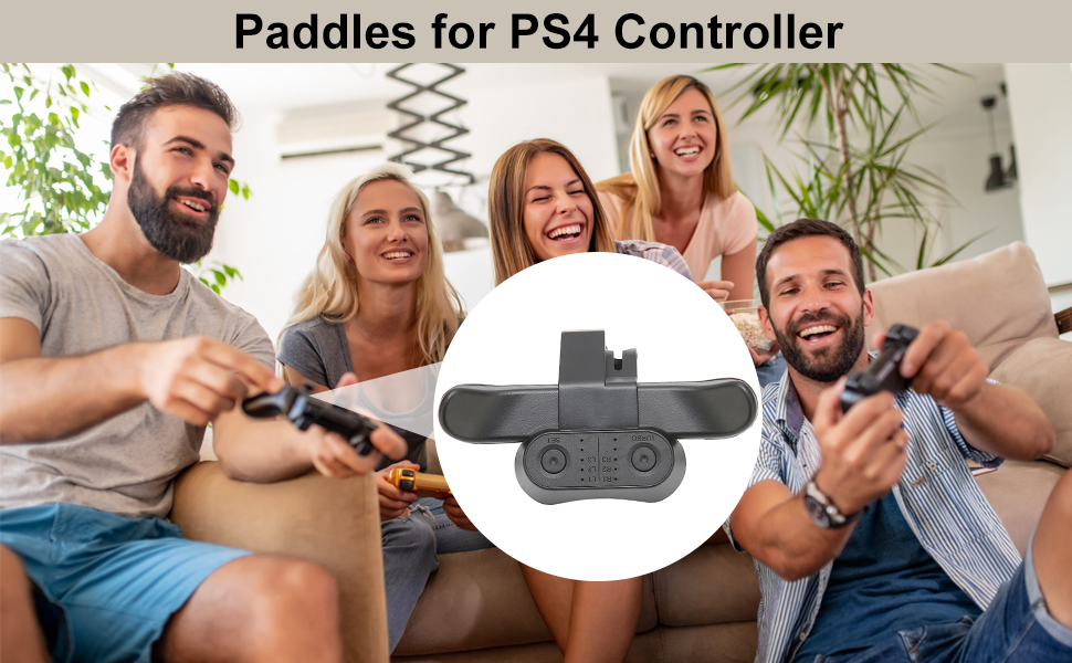 Controller Paddles for PS4 Controller,Multifunction Ergonomic 10 Key Mappings Back,Professional ...