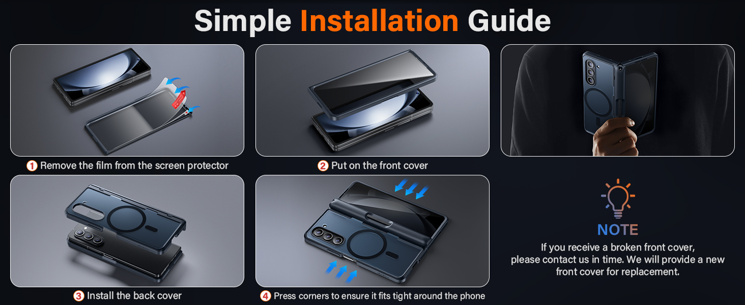 Amazon.com: MOBOSI for Z Fold 5 Case with Privacy Screen Protector [Compatible with Magsafe ...