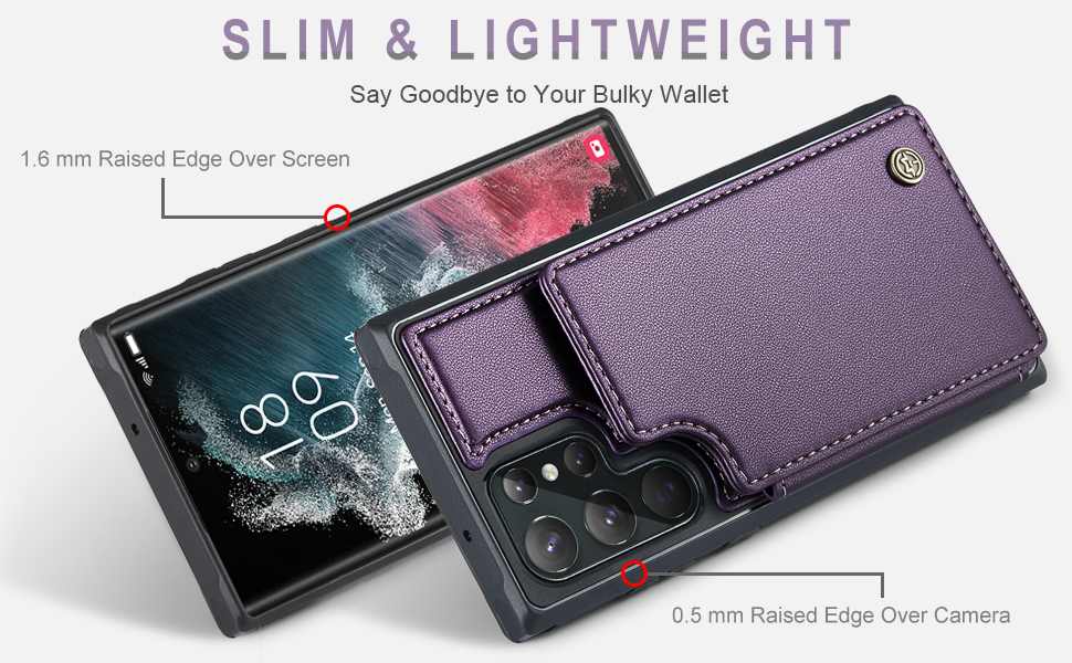 Amazon.com: Vinich for Samsung Galaxy S22 Ultra Wallet Case with Card Holder, RFID Blocking ...