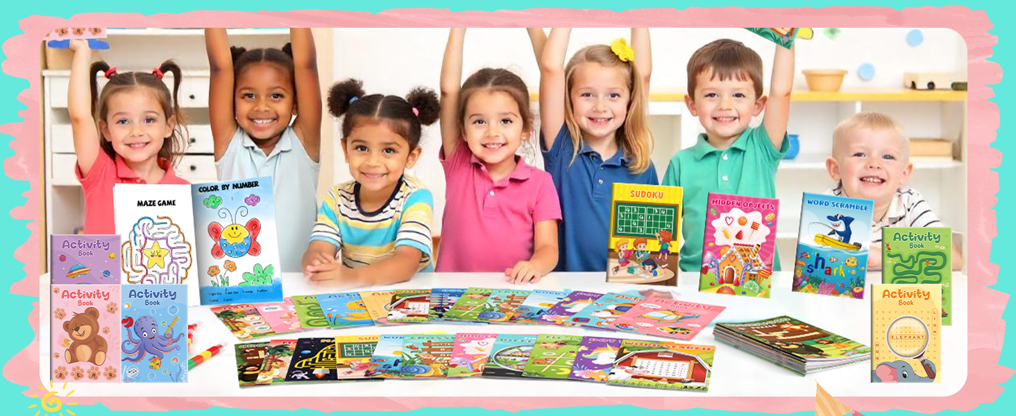 Amazon.com: BenLouis 24 pcs Mini Activity Books for Kids ages 4-8-12 ...