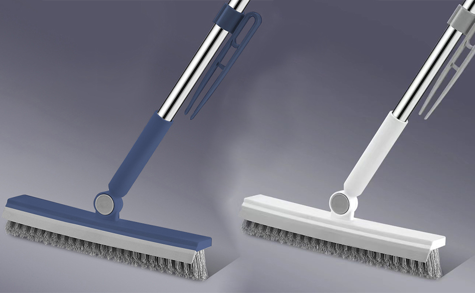 Amazon.com: Floor Scrubbing Brush with 57" Adjustable Long Handle,3 in ...