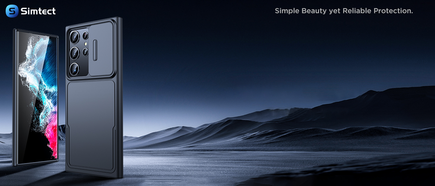 Amazon.com: 𝗦𝗶𝗺𝘁𝗲𝗰𝘁 for Samsung Galaxy S23 Ultra Case with Camera Cover, [Military Drop ...