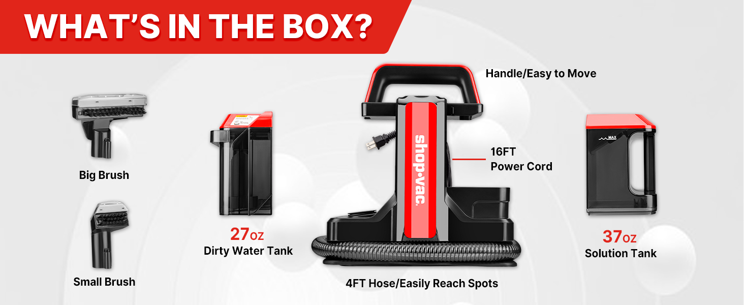 Amazon.com - Shop-Vac Portable Carpet and Upholstery Cleaner Machine ...