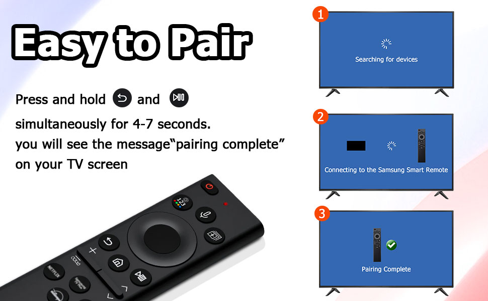 Amazon.com: Replacement Voice Remote for Samsung Smart TV, Compatible with BN59-01385A (No Solar ...