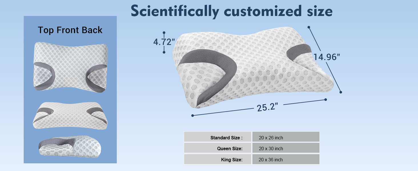 Amazon.com: IKSTAR CPAP Pillow for Side Sleeper, Sleep Apnea Pillow for Sleeping, CPAP Nasal ...