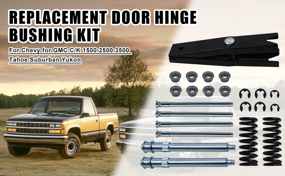 Amazon.com: RULLINE Premium Door Hinge Repair Kit - includes Hinge Pin ...