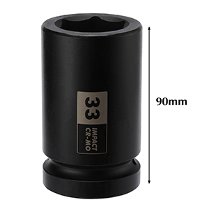 Amazon.com: EMENTOL 1 Inch Drive Deep Spindle Axle Nut Impact Socket, CR-MO, 6 Point, Metric ...