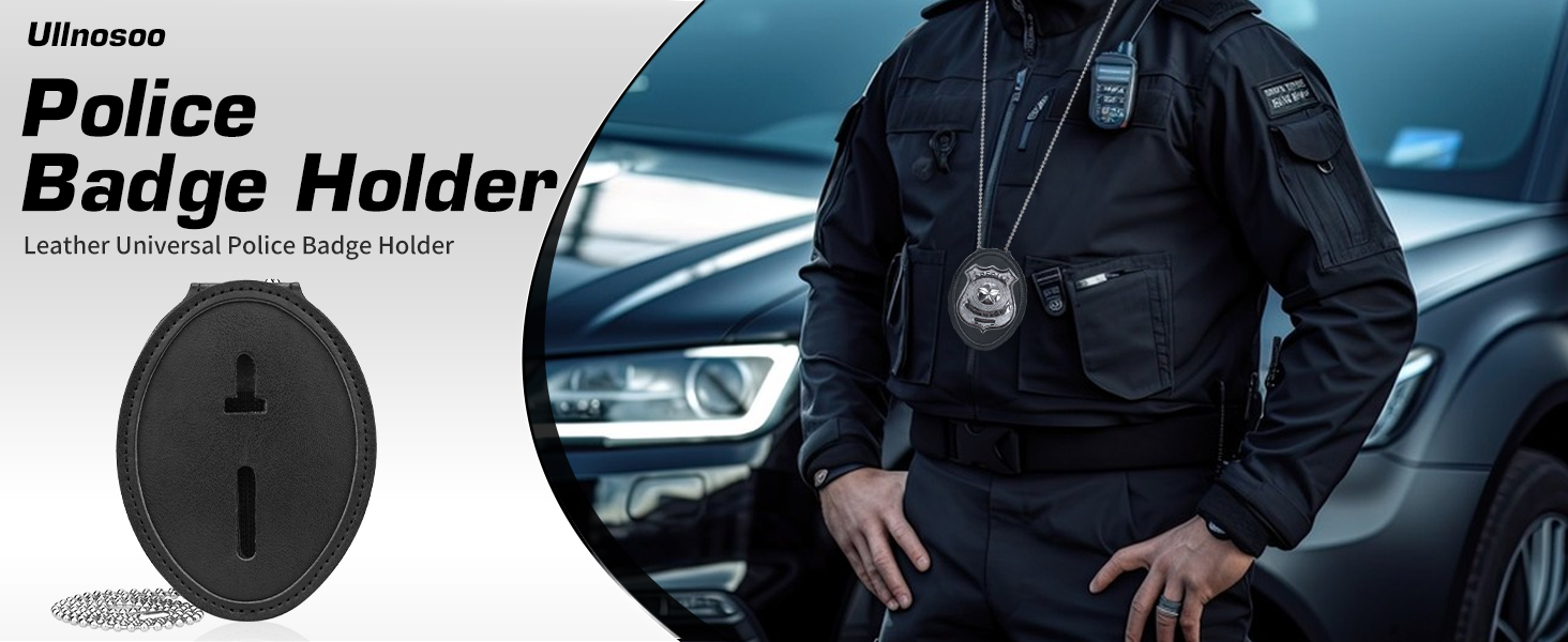 Amazon.com : Police Badge Holder, 2 Pack Security Badge Holder Belt ...