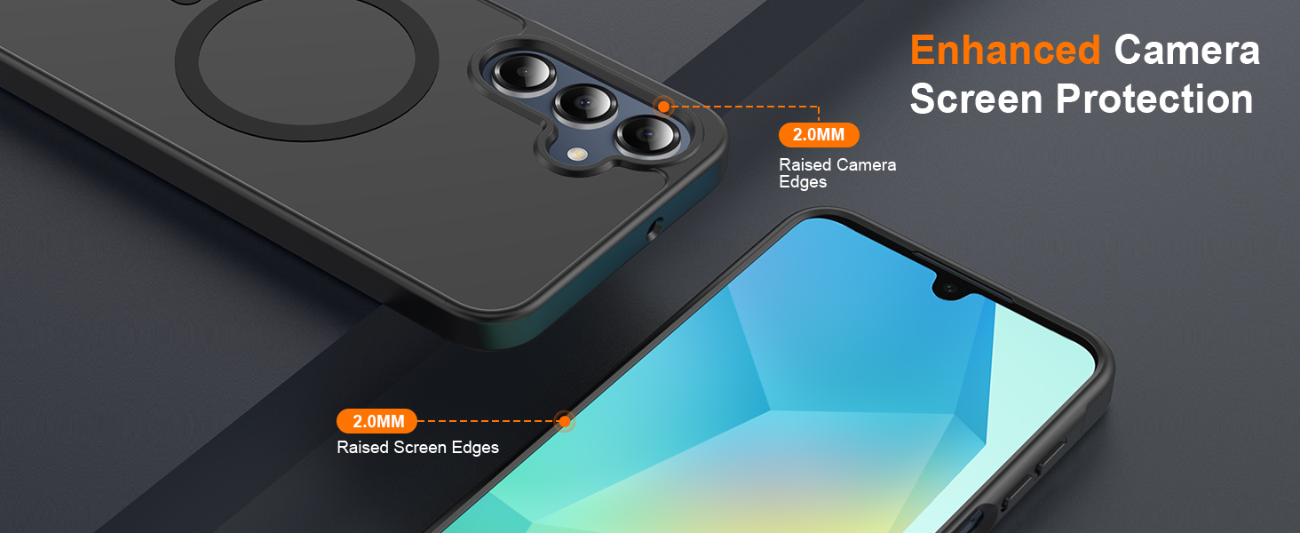 Amazon.com: Mangix for Samsung Galaxy A16 5G Case, with 2-Pack Tempered Glass Screen Protector ...