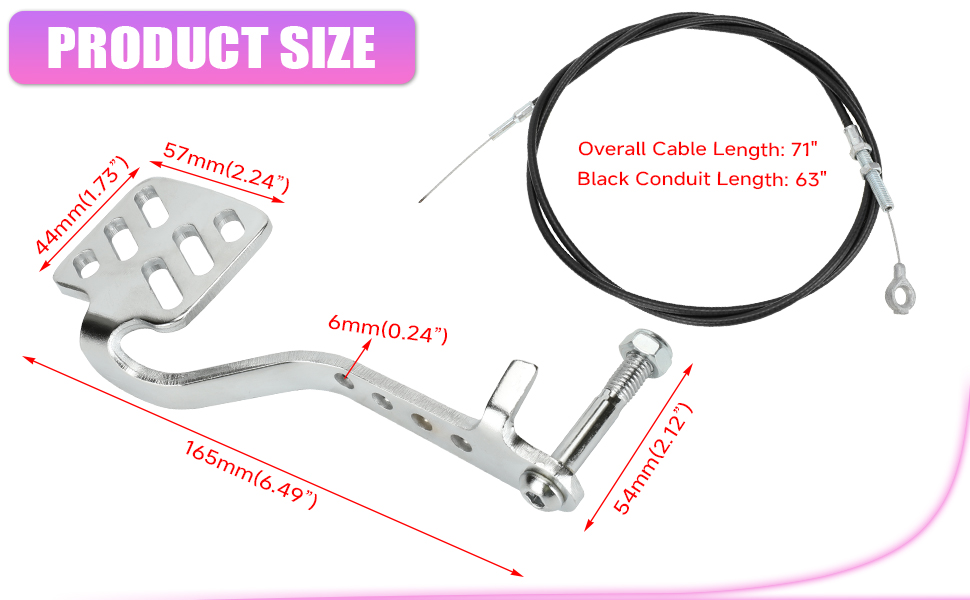 Amazon.com: CILOYU Go Kart Pedals Kit with Brake Pedal and Throttle ...