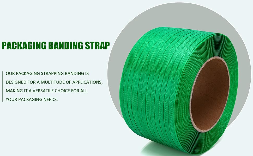 Amazon.com: 9TH SHOP Heavy Duty Packaging Strapping Banding, Packaging Banding Strap, Poly ...