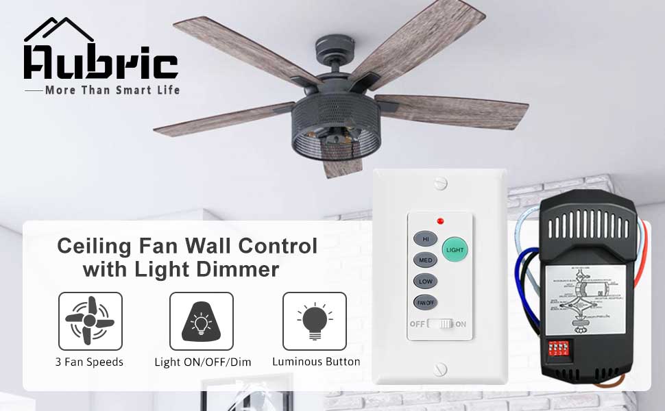 Ceiling Fan Remote Control Kit, Universal Wall Mount Fan Switch ...