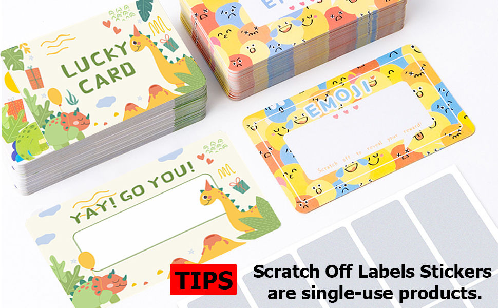 160 pcs Scratch Reward Cards with Scratch Off Sticker, CNYMANY Behavior ...