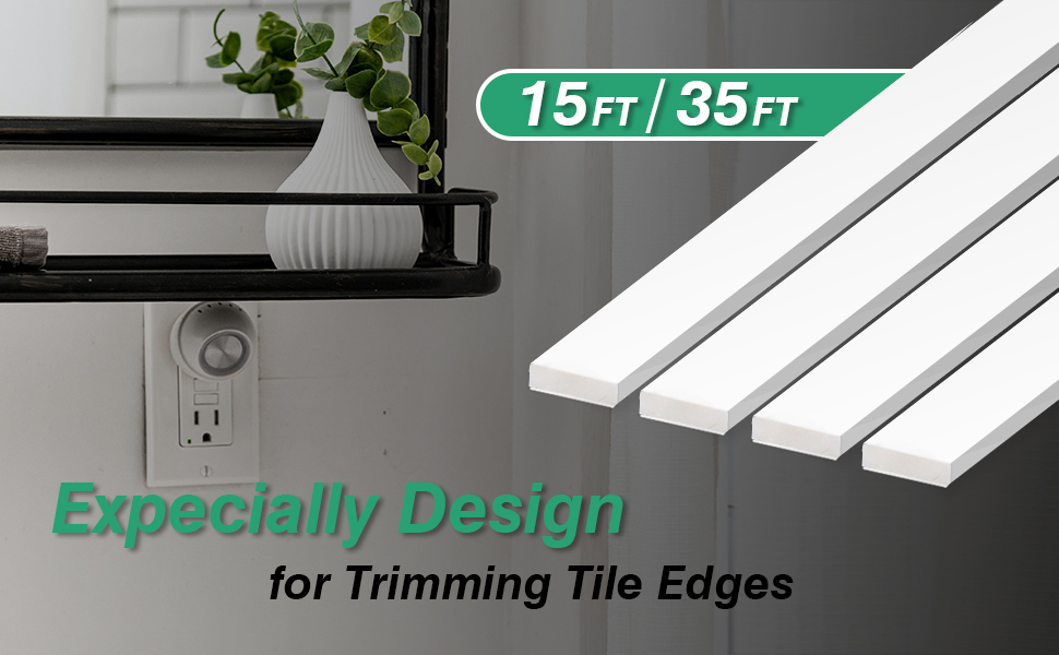 Amazon.com: 35 Ft Peel and Stick Backsplash, Trim Molding Tape for Tile Edge, Self-Adhesive Wall ...