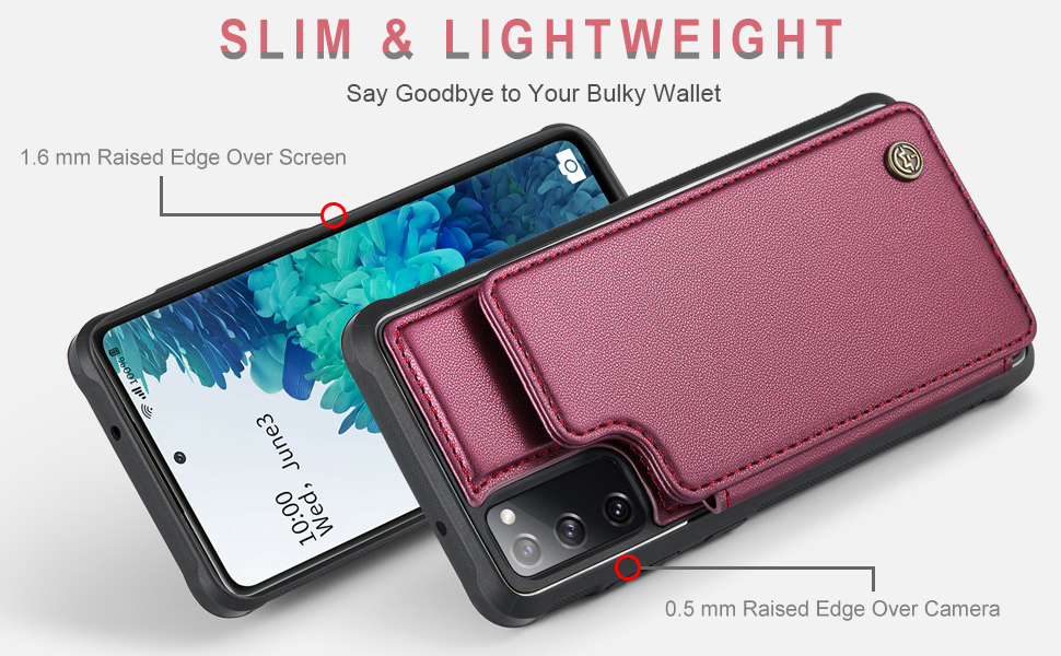 Amazon.com: Vinich for Samsung Galaxy S20 FE Wallet Case with Card Holder, RFID Blocking Credit ...