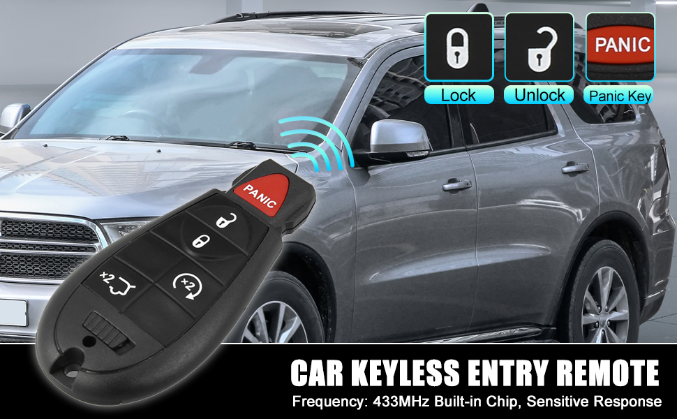 Amazon.com: X AUTOHAUX 2pcs Replacement Keyless Entry Remote Car Key ...