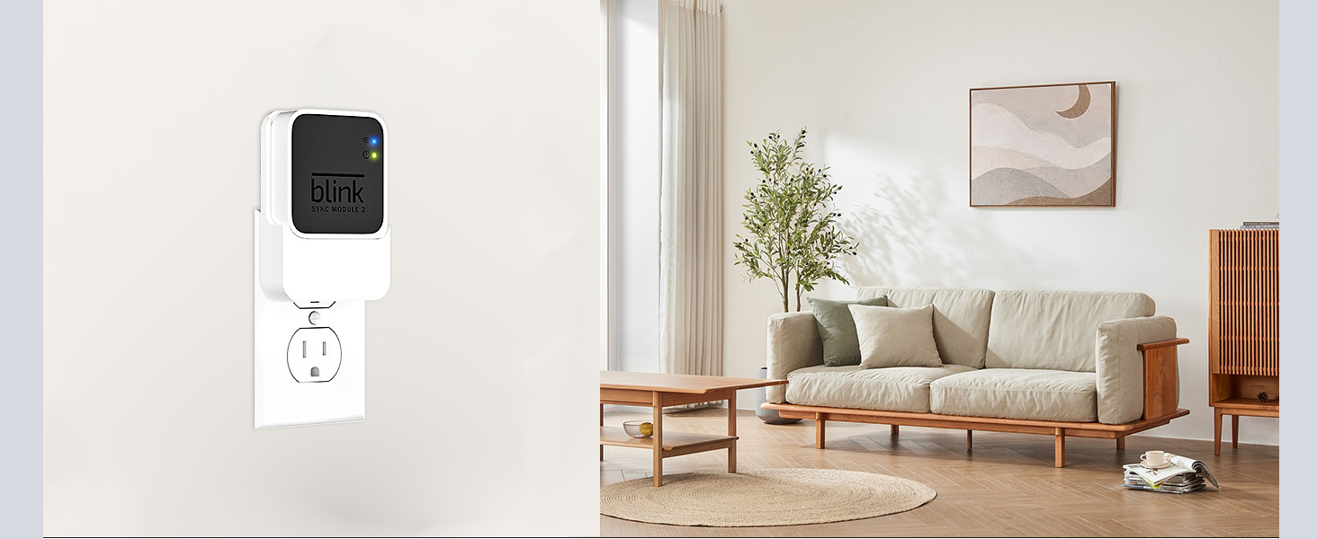 Amazon.com: Outlet Wall Mount for Blink Sync Module 2, 2-in-1 Charging Station(Mount & Charger ...